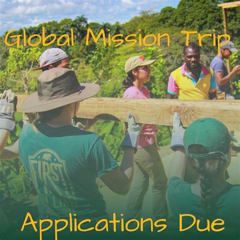 Missions Applications Now Due Missions Public Life Baylor University