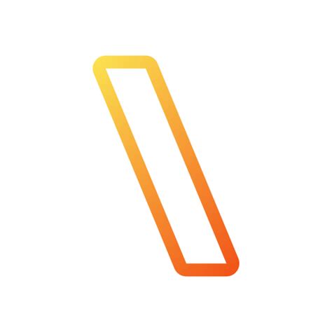 Slash Generic Gradient Outline Icon