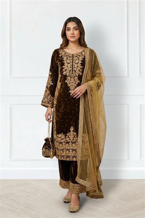 Aya Premium Velvet Collection 3 Piece Suit