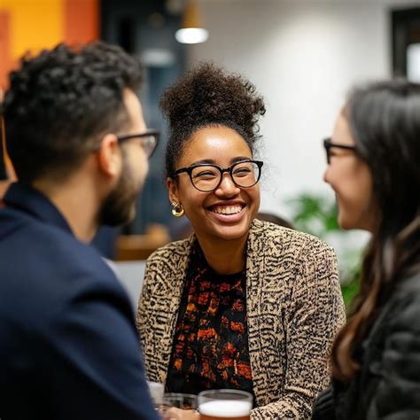 Diverse Group At A Networking Event Premium Ai Generated Image