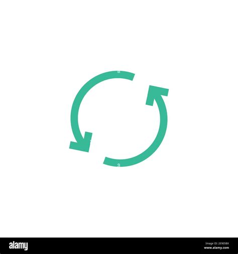 Refresh Repeat Icon Vector Arrow Reload Reset Symbol Circle Loop Stock