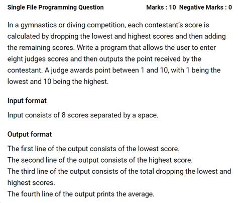 Solved Single File Programming Question Marks 10 Negative Chegg
