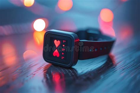 Closeup Of Fitness Tracker Displaying Heart Rate Stock Illustration