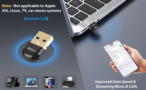Bluetooth Adapter USB Bluetooth Low Energy Dongle For PC Laptop Compatible With Bluetooth