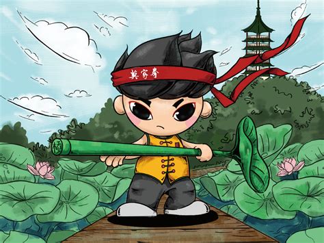 打莫家拳吧少年 东莞桥头镇IP莫达达 学民MINGO 站酷ZCOOL
