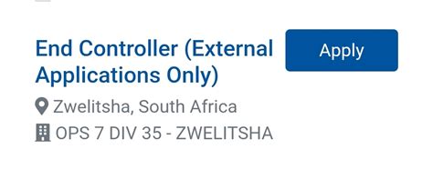 Cashbuild Ikhangela I End Controller Ezwelitsha Empuma Kapa Mzanzi Ekhaya