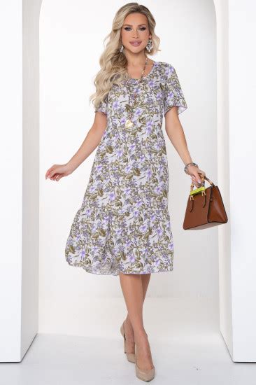Платье женское, сиреневый, 50RU — Bellovera