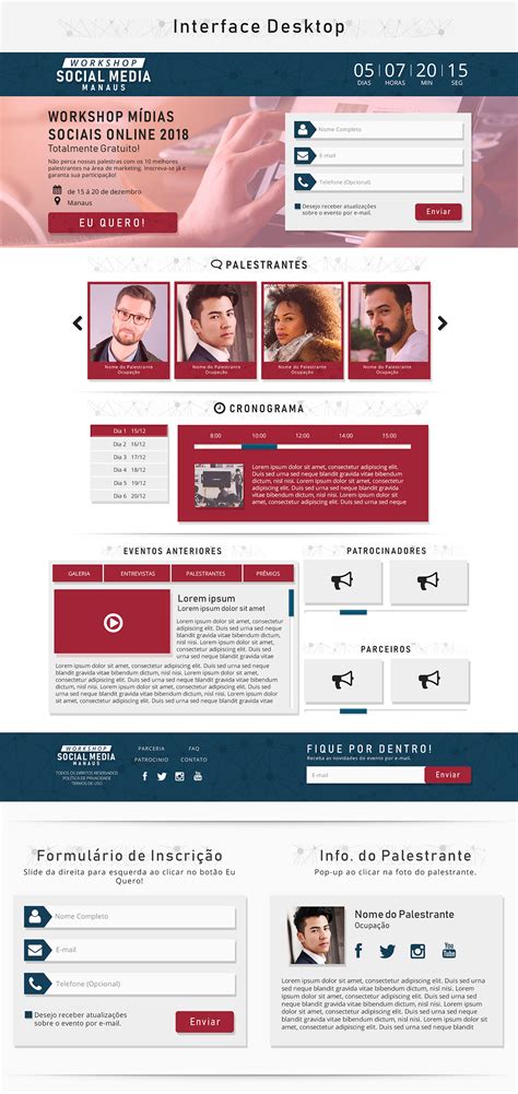 UX UI Design Social Media Event Landing Page On Behance UX UI Design Social Media Event Landing Page On Behance