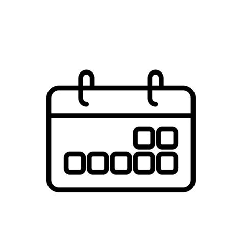 Calendrier Signe Symbole Vecteur Vecteur Premium