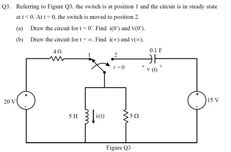 solved 3 referring to figure q3 the switch is at position