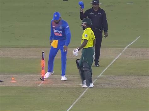 Video Virat Kohli Shatters Stumps In Anger During 2nd T20i Against