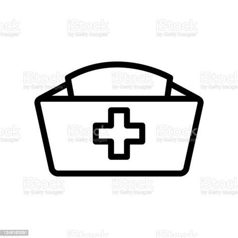 간호사 모자 디자인 벡터 템플릿 일러스트 레이션 그림 과 기호 Eps 10 흰색 배경에 0명에 대한 스톡 벡터 아트 및 기타 이미지 0명 건강관리와 의술 교육