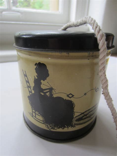 Vintage String Holder Antique String Holder Metal String Holder Rustic