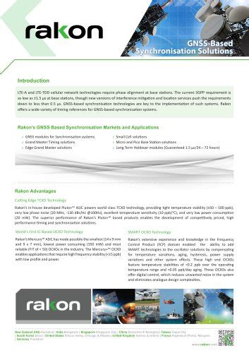 synchronisation for packet networks rakon pdf catalogs technical