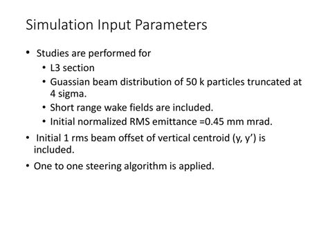 Correlated Misalignments Studies For Lcls Ii Sc Linac Ppt Download