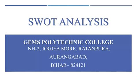 Gpc Swot Analysis Pptx