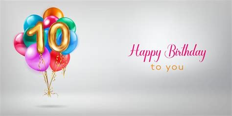 Ilustración Festiva De Cumpleaños Con Un Montón De Globos De Helio De