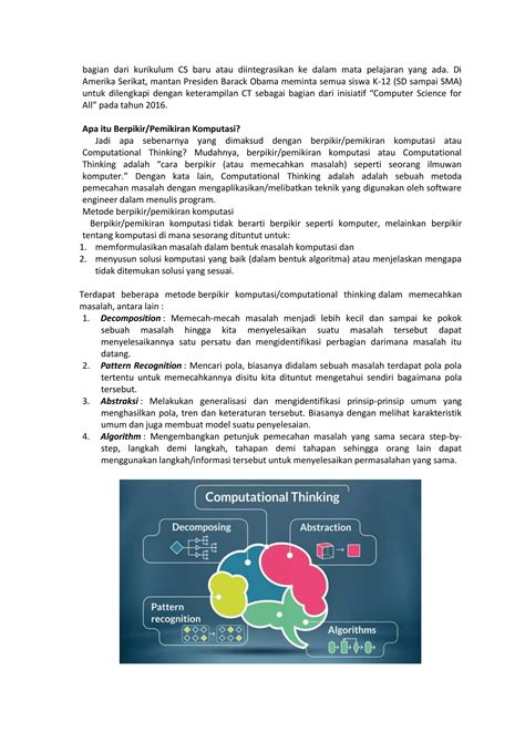 Informatika Bab 3 Computational Thinking Pdf
