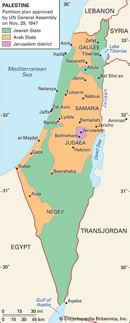 United Nations Resolution 181 Map And Summary