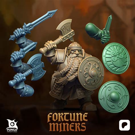 3d Printable Dwarf Warrior 2 By Punga Miniatures