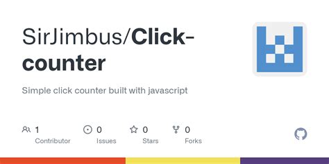 Github Sirjimbusclick Counter Simple Click Counter Built With Javascript