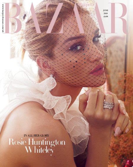 Rosie Huntington Whiteley Harpers Bazaar Uk 2019 Cover Photoshoot