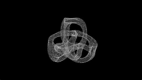 Premium Photo 3d Abstract Alien Clew On Black Background Object Consisting Of White Flickering