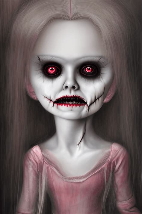 The Possessed Doll Paint A Frightening Possessed Doll With Malevolent Creative Fabrica