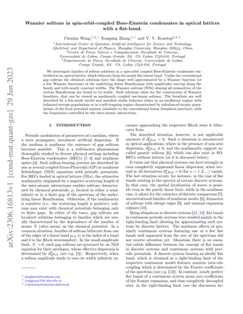 Pdf Wannier Solitons In Spin Orbit Coupled Bose Einstein Condensates In Optical Lattices With
