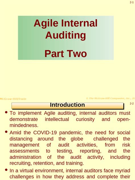 Agile Internal Auditing Pdf Agile Software Development Audit