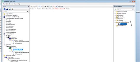 setting a named data source to a query prompt value seagull support