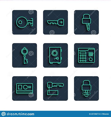 Set Line Key Card Marked Key Broke Inside Of Padlock Lock Picks For Picking Safe Old And
