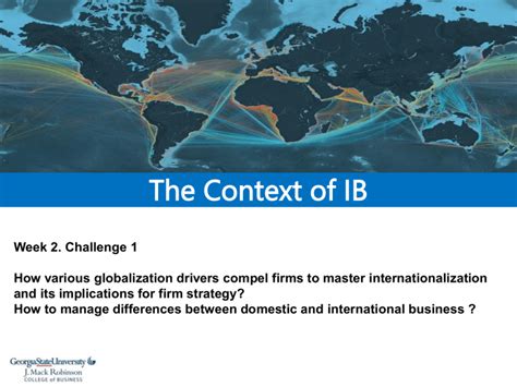 International Business Context Globalization And Strategy