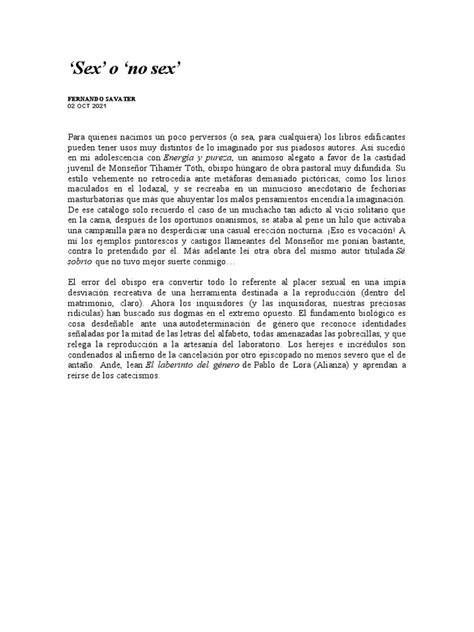 Sex O No Sex Pdf