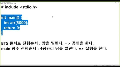 C언어 개념 동적할당 정적할당 Youtube