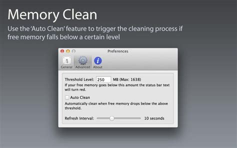 Memory Clean For Mac 無料・ダウンロード