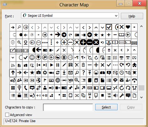 Benjamin Roux Windows Application Bar Buttons Symbols