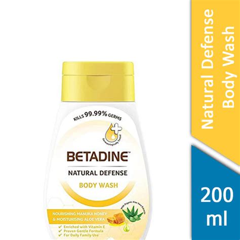 Betadine Natural Defense Body Wash Nourishing Manuka Honey And Moistur