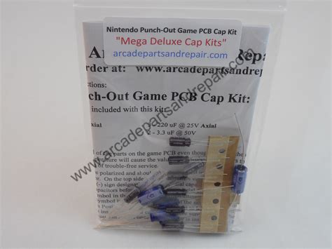 Nintendo Punch Out Game Pcb Cap Kit Nichicon Arcade Parts And Repair