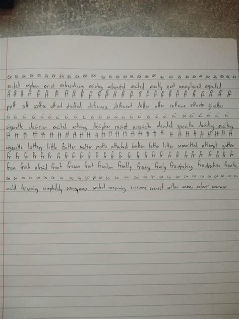 Doing A Bit Of Work On Ligatures R Handwriting