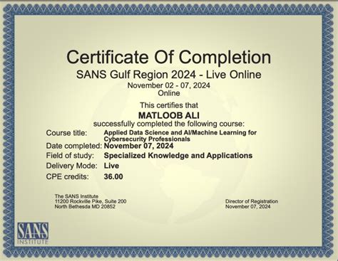 Matloob Ali On Linkedin Security Infosec Ai Aiml Sans Cybersecurity Informationsecurity