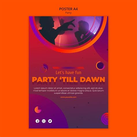 Plantilla De Cartel De Fiesta Archivo Psd Gratis