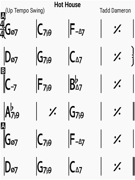 Jazz Standard Repertoire Hot House