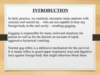 Etiology And Management Of Gag Reflex In The Prosthodontic Clinic Pptx