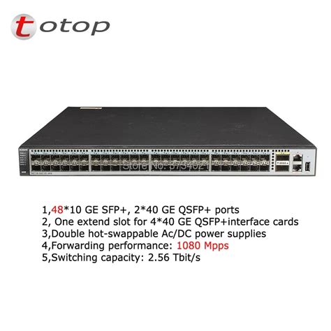 Huawei 48 Port Fiber Switch S6720 54c Ei 48s Ac Dc In Fiber Optic
