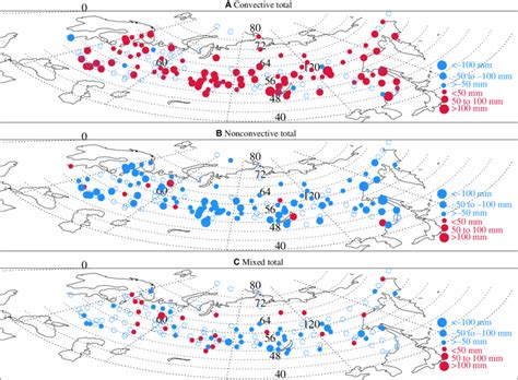 Geographical Distribution Of Annual Precipitation Total Trends A