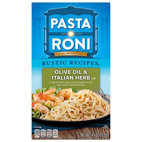 Save On Pasta Roni Rustic Recipes Olive Oil And Italian Herb Order Online