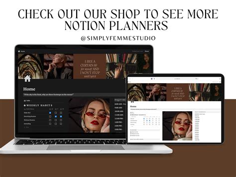 2023 Notion Planner Template Cottagecore Planner Notion Dashboard All