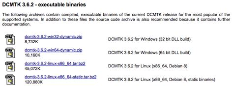 Dcmtkをインストールする