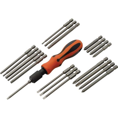 Dynamic 21pc Screwdriver Set With Comfort Grip Handles Woodcraft